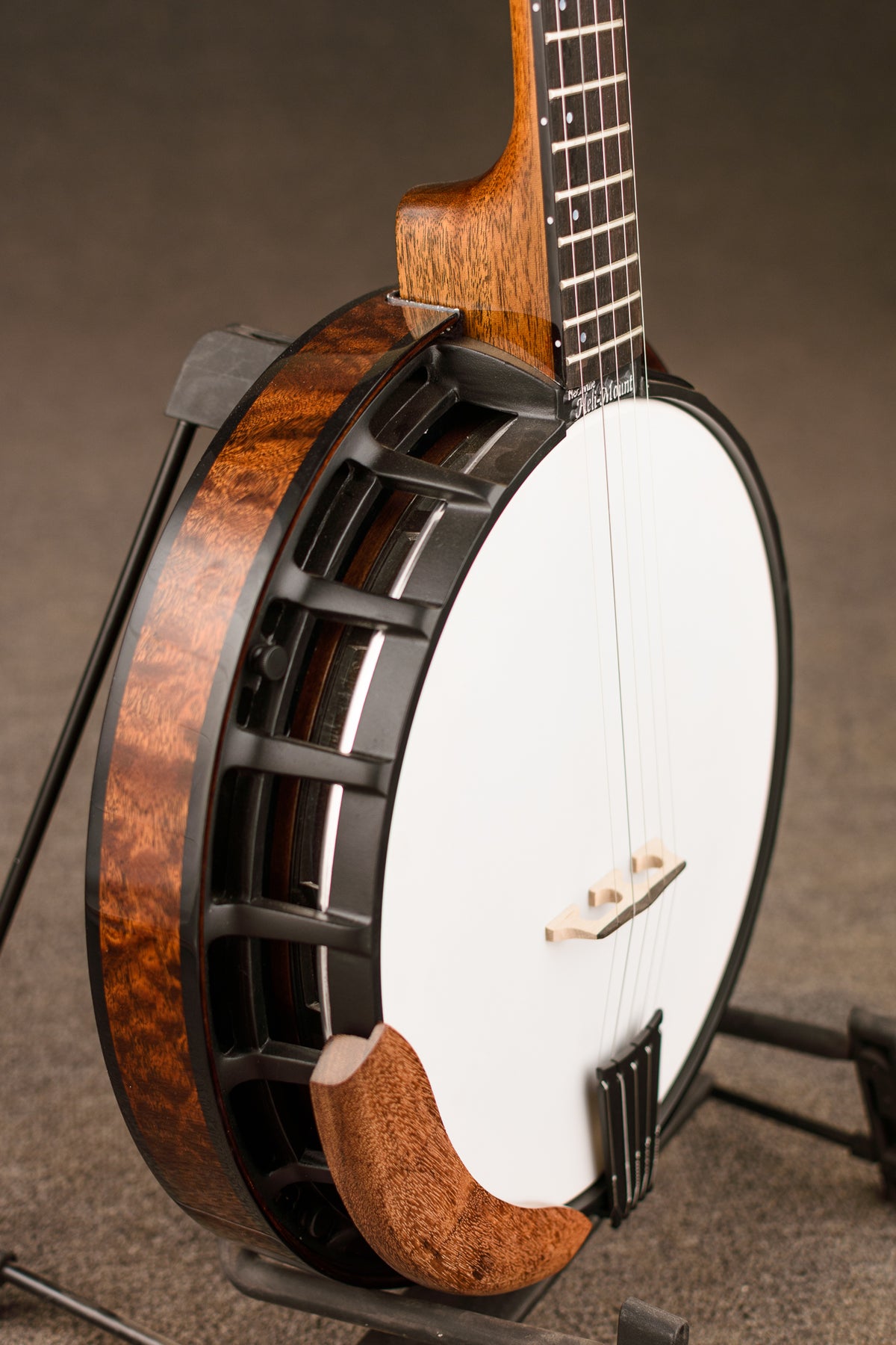 Nechville Mahogany Phantom Banjo w/ Quilted Mahogany Resonator Bluegra